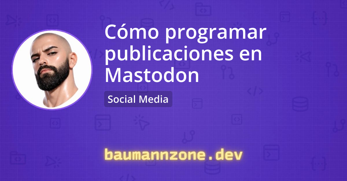 Cómo programar publicaciones en Mastodon